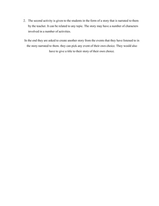 A LESSON PLAN ON LISTENING SKILLS | DOC