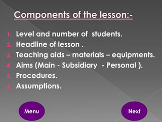 Lesson planning | PPTX