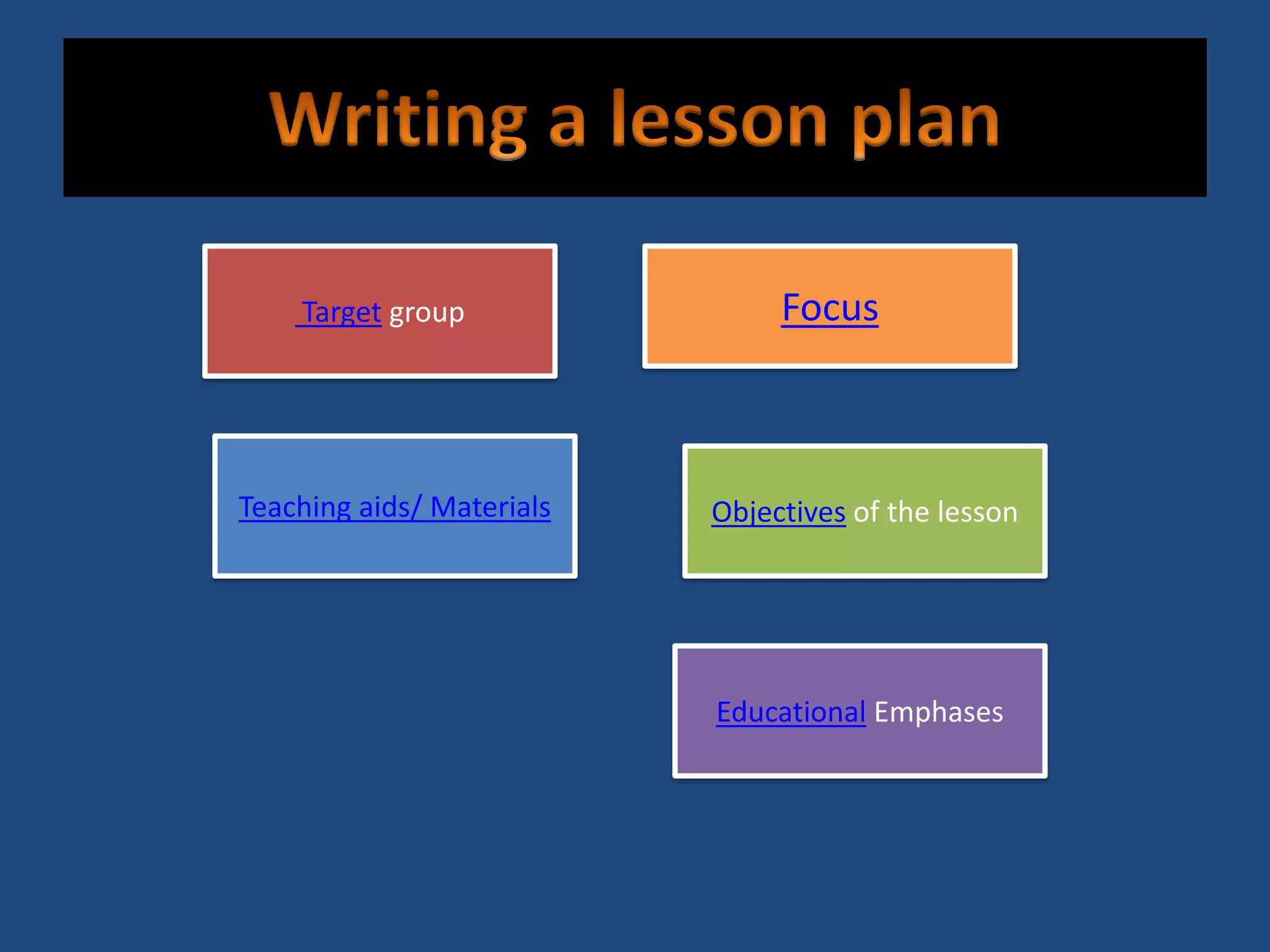 Lesson planning | PPTX