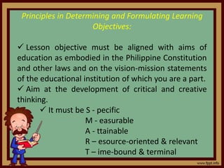 Lesson planning | PPTX