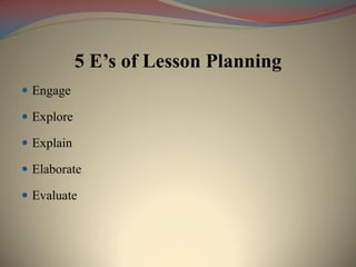 Lesson planning | PDF