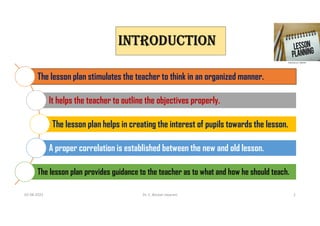 Lesson planning | PDF
