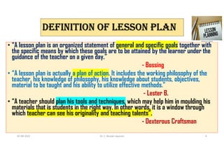 Lesson planning | PDF