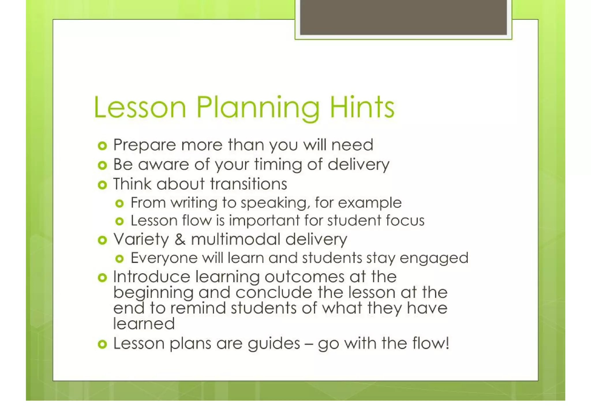 Lesson Planning | PPT