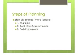 Lesson Planning | PPT
