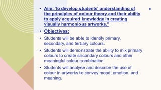 Lesson Planning for teaching art education at Secondary level. | PPTX