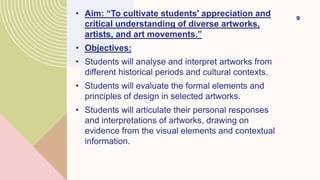 Lesson Planning for teaching art education at Secondary level. | PPTX