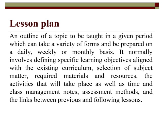 Lesson Planning_Guide in Teaching _By DR. Danival Mushtaq | PPT