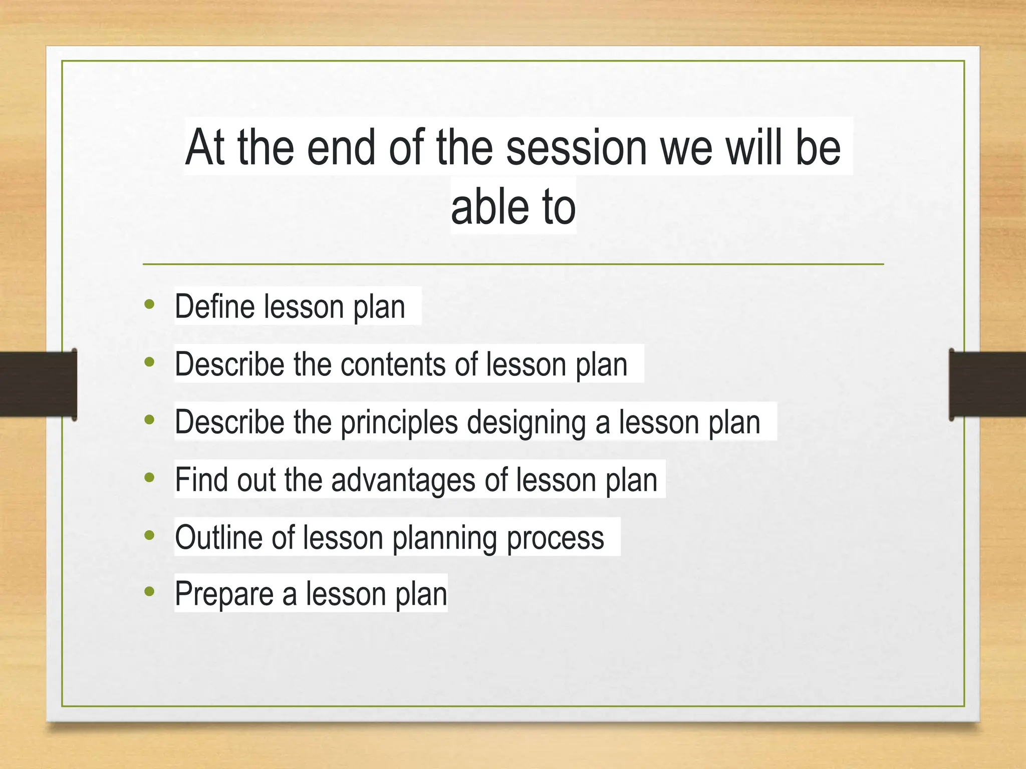 Lesson Planning in health care education | PPTX