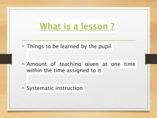 Lesson Planning in health care education | PPTX