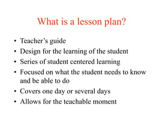lesson planning The steps and application.ppt