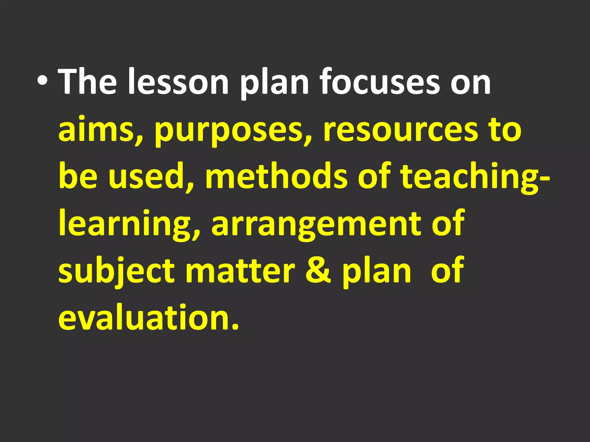 INTRODUCTION TO LESSON PLANNING | PPTX