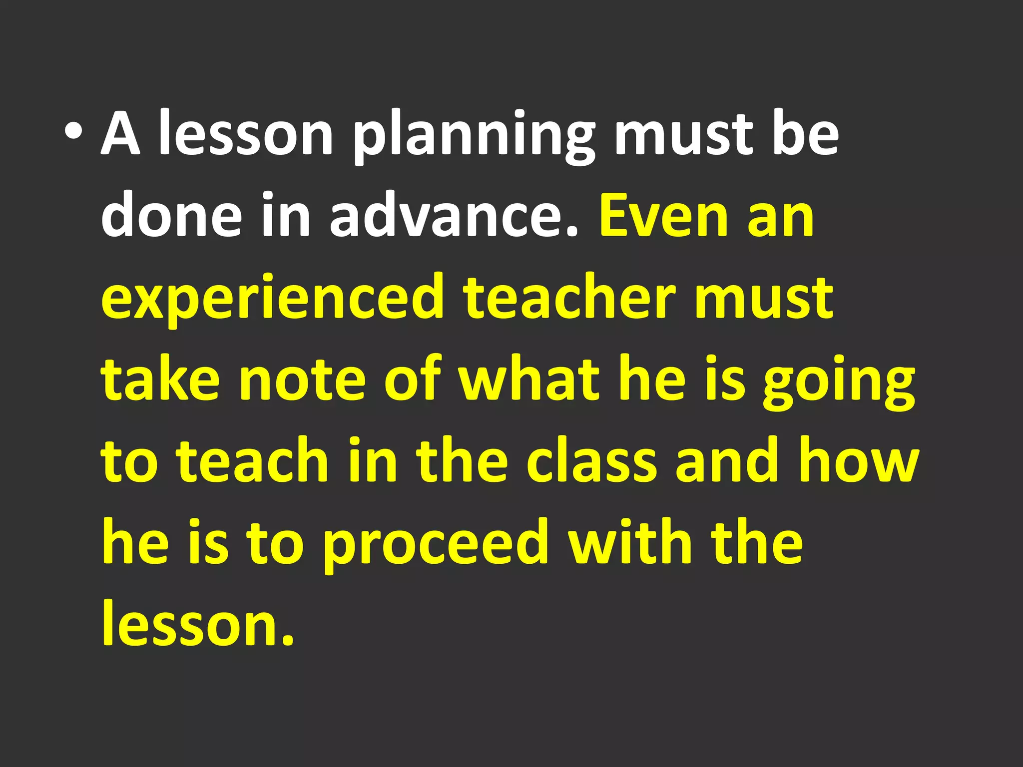 INTRODUCTION TO LESSON PLANNING | PPTX