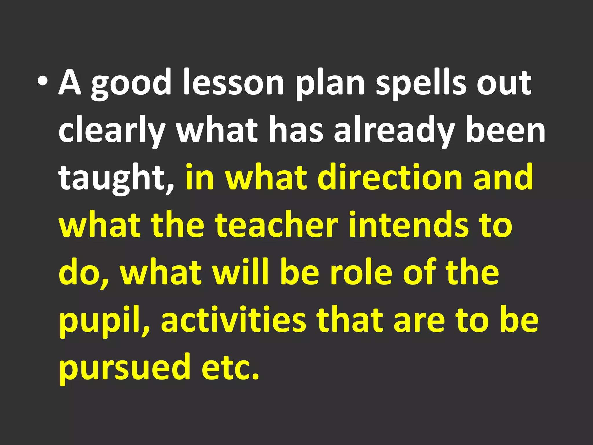 INTRODUCTION TO LESSON PLANNING | PPTX