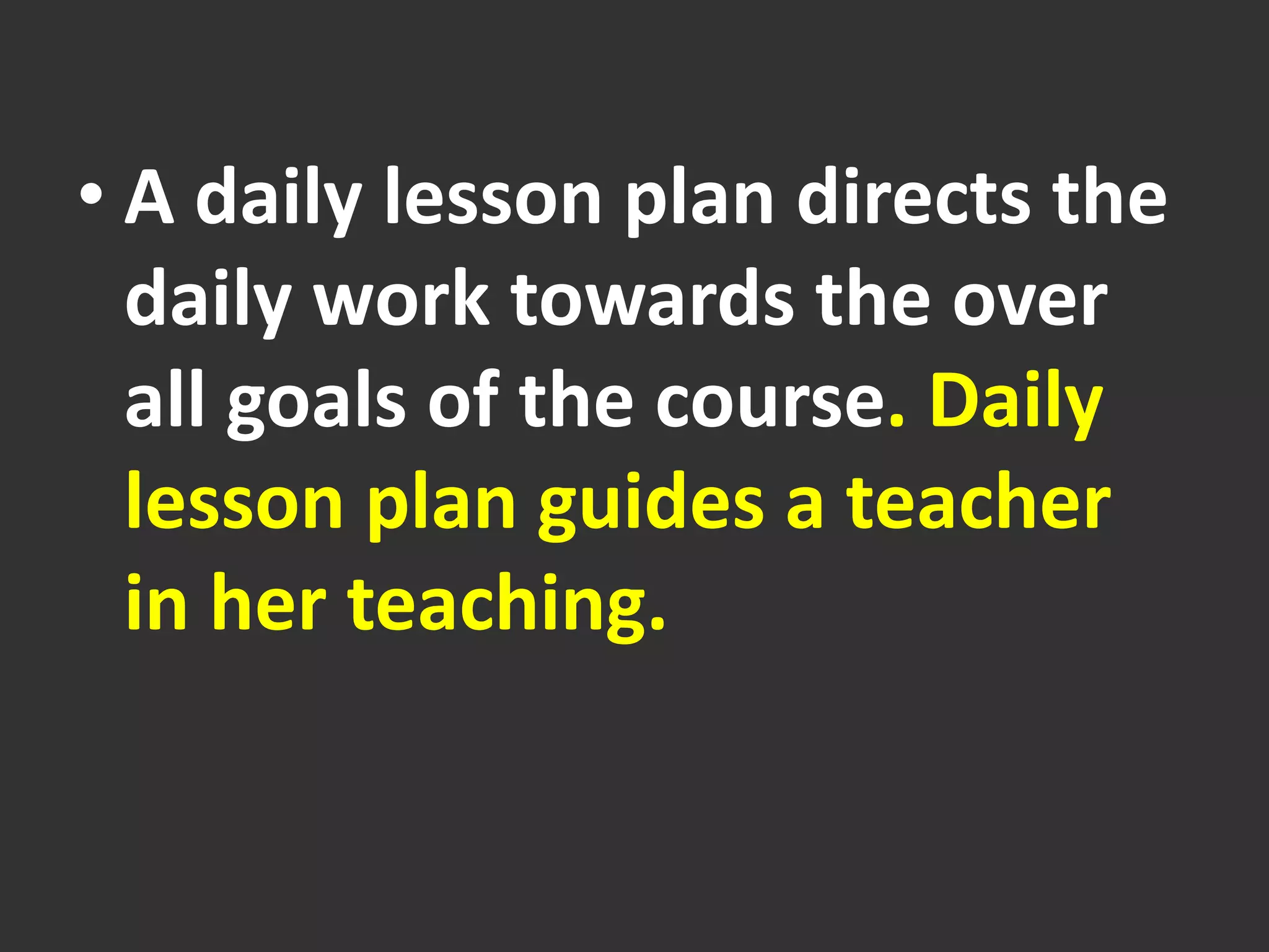 INTRODUCTION TO LESSON PLANNING | PPTX
