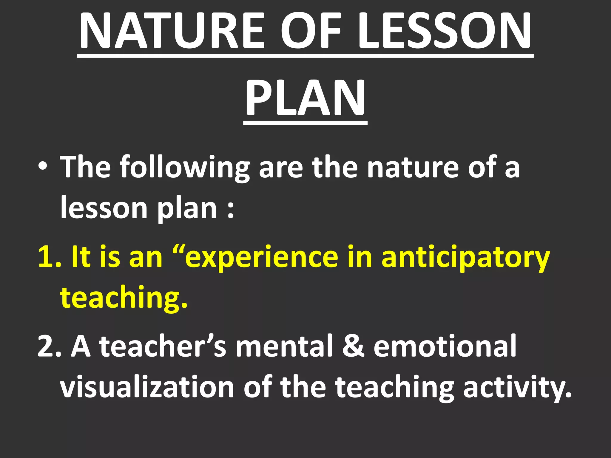 INTRODUCTION TO LESSON PLANNING | PPTX