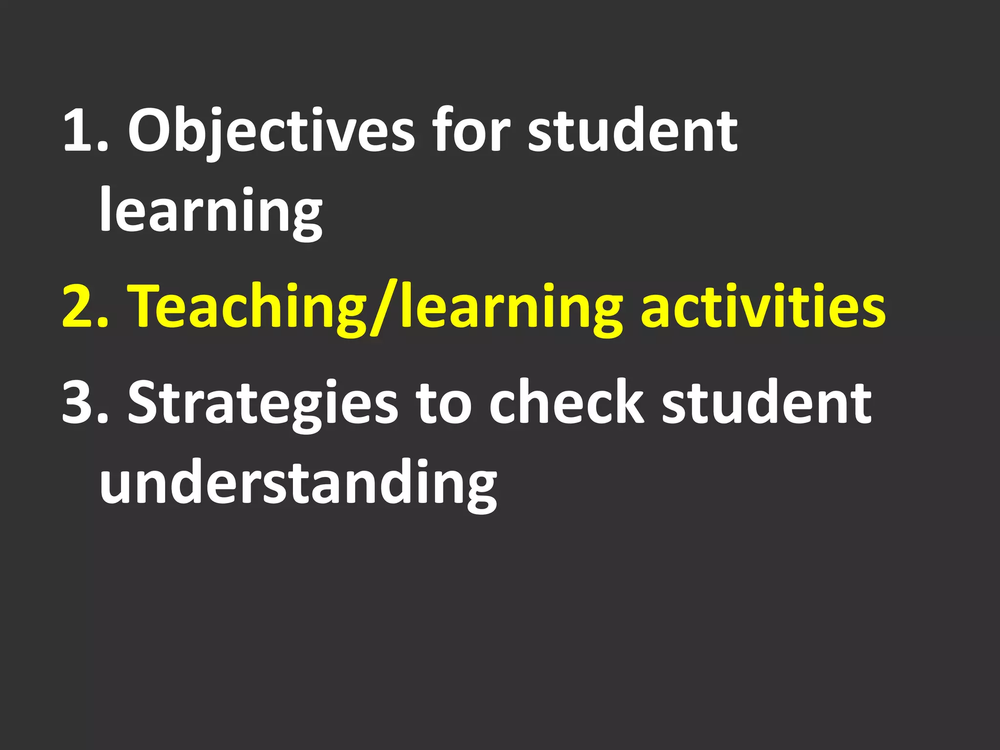 INTRODUCTION TO LESSON PLANNING | PPTX
