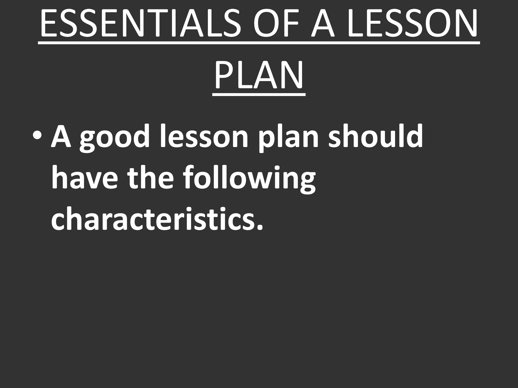 INTRODUCTION TO LESSON PLANNING | PPTX