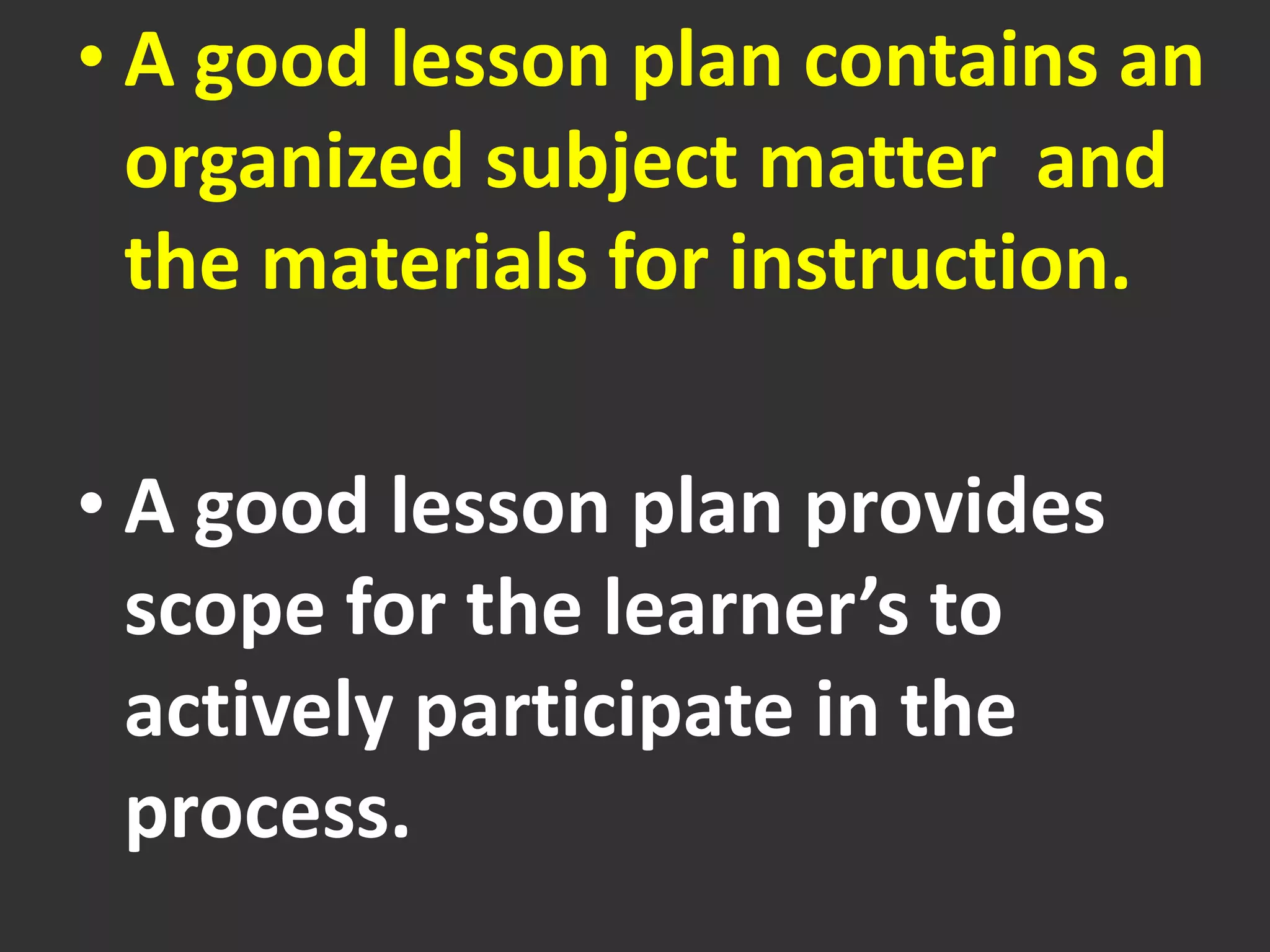 INTRODUCTION TO LESSON PLANNING | PPTX