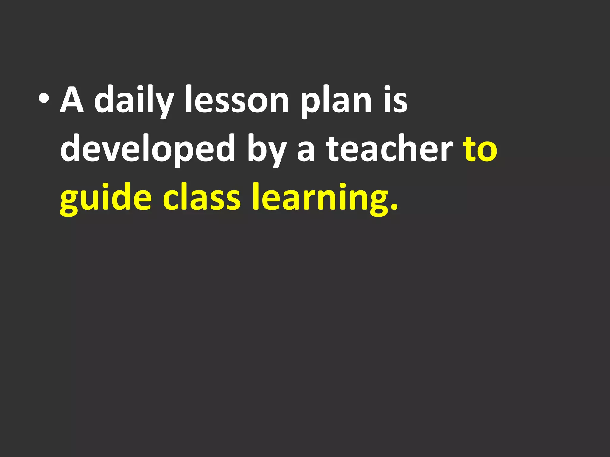 INTRODUCTION TO LESSON PLANNING | PPTX