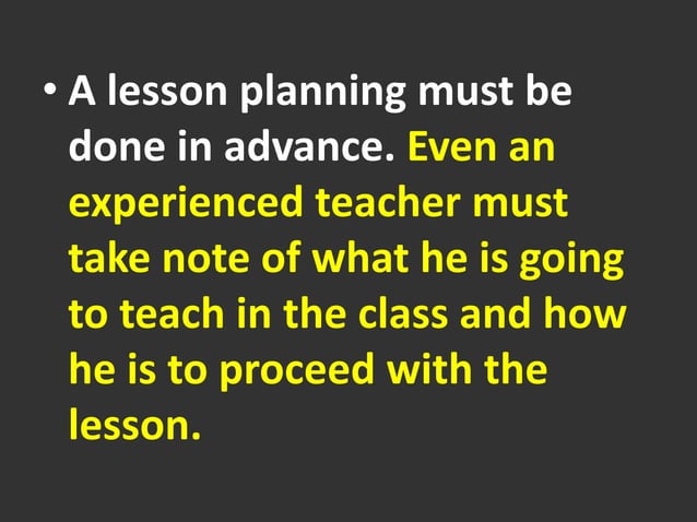 INTRODUCTION TO LESSON PLANNING | PPTX | Educational Assessment | Education