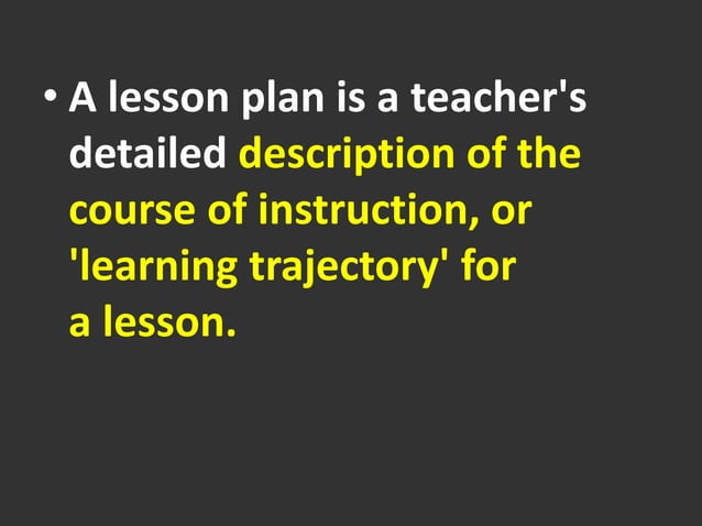 INTRODUCTION TO LESSON PLANNING | PPTX | Educational Assessment | Education