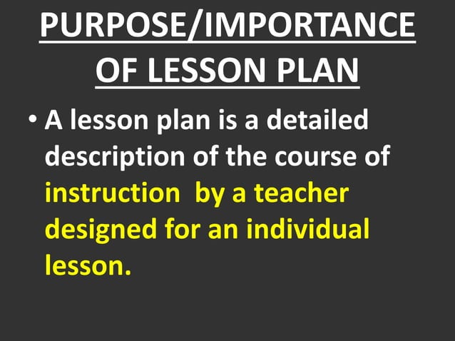 INTRODUCTION TO LESSON PLANNING | PPTX | Educational Assessment | Education