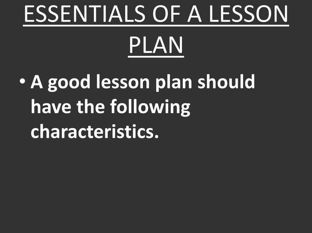 INTRODUCTION TO LESSON PLANNING | PPTX | Educational Assessment | Education