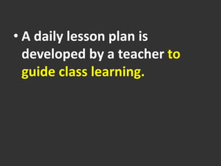 INTRODUCTION TO LESSON PLANNING | PPTX
