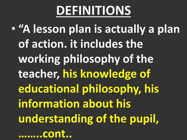 INTRODUCTION TO LESSON PLANNING | PPTX | Educational Assessment | Education