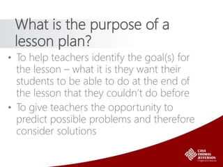 Lesson planning synchronous meeting 2 | PPTX