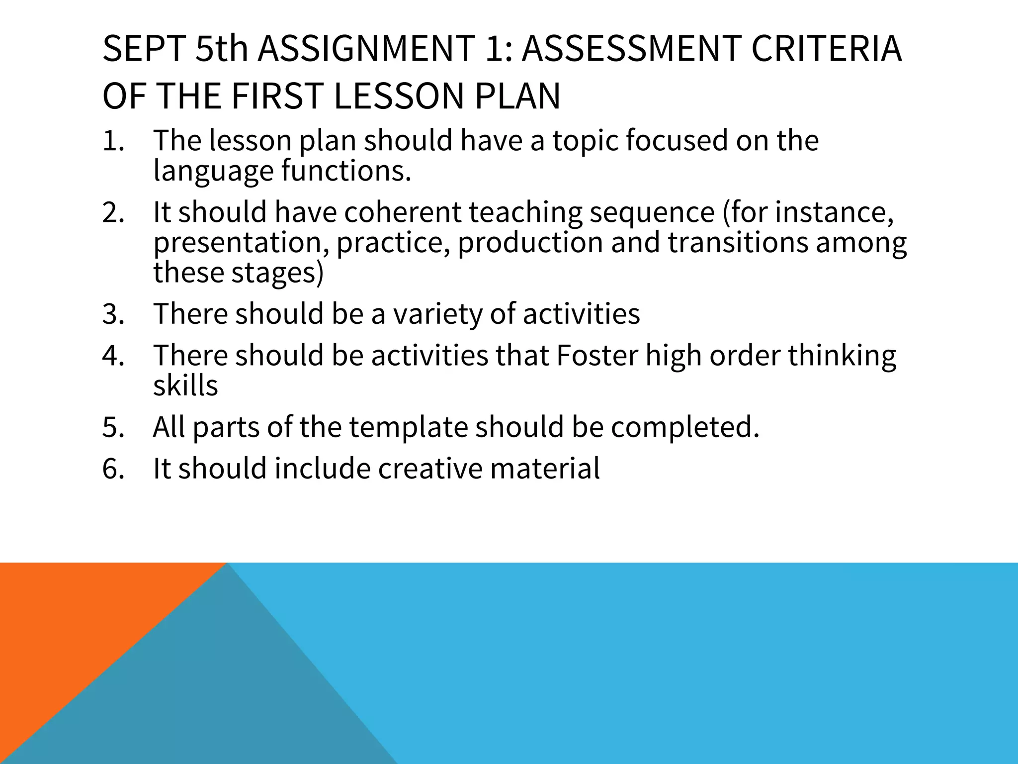 Lesson planning 2018 2 | PPTX