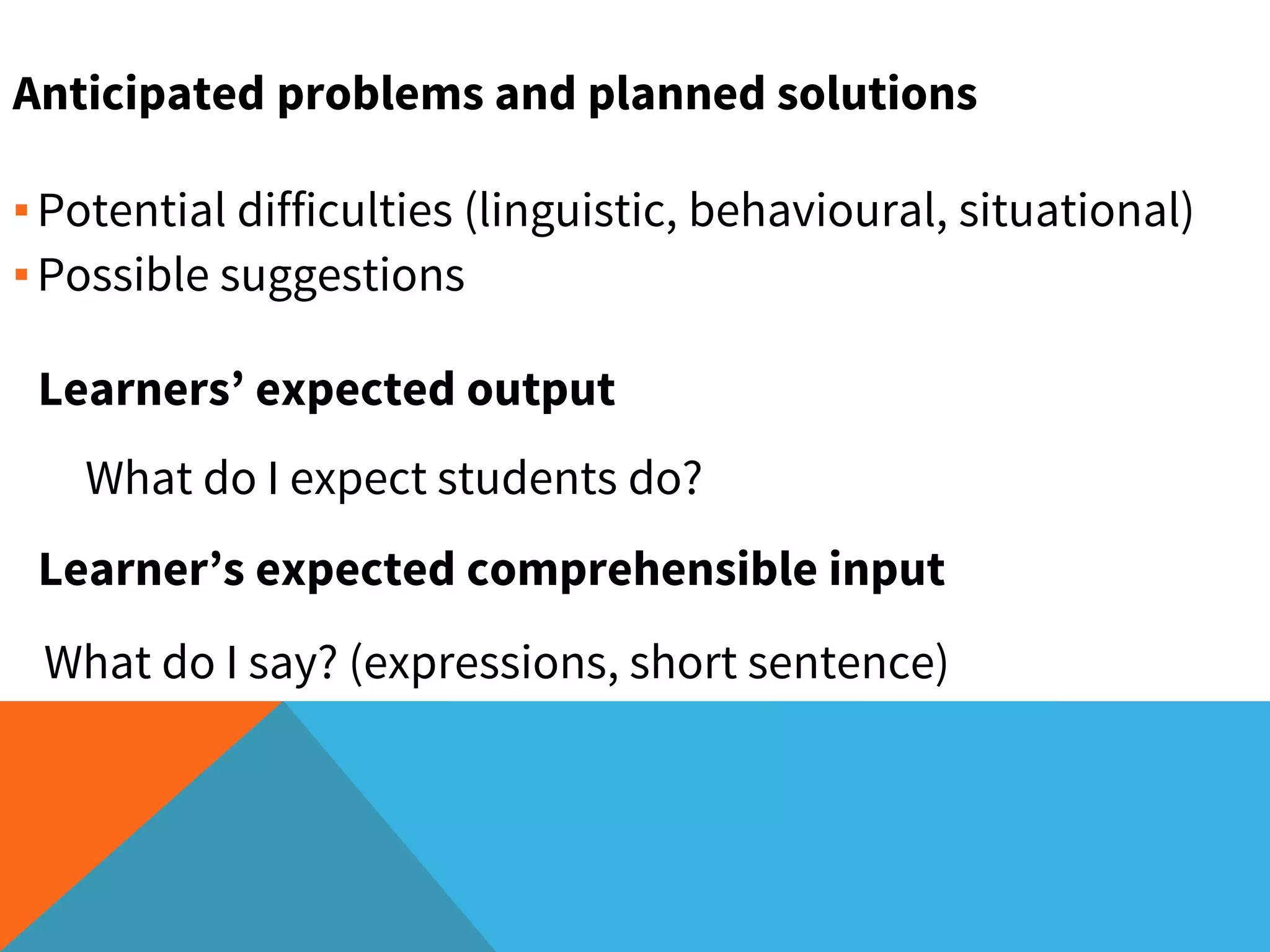 Lesson planning 2018 2 | PPTX
