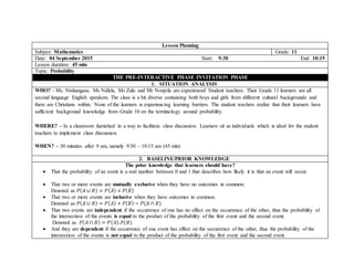 Lesson planning 4 | DOCX