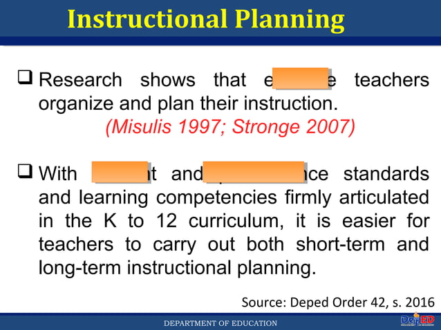 Lesson Planning for DepEd Teachers | PPT | Educational Assessment ...