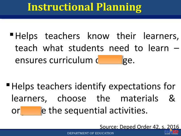 Lesson Planning for DepEd Teachers | PPT | Educational Assessment ...
