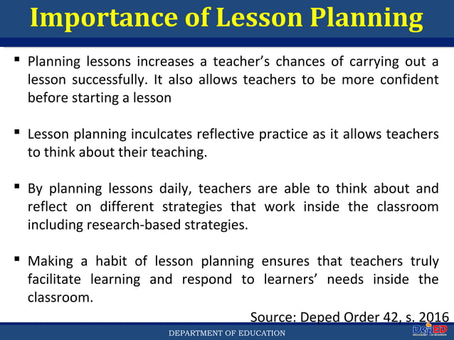 Lesson Planning for DepEd Teachers | PPT | Educational Assessment ...
