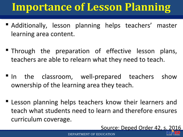 Lesson Planning for DepEd Teachers | PPT | Educational Assessment ...