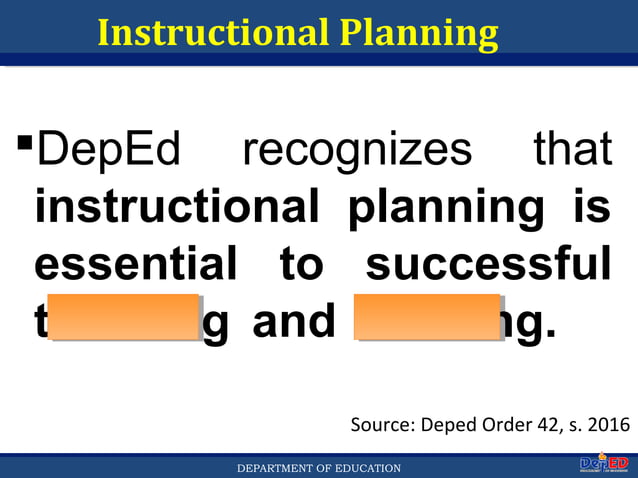 Lesson Planning for DepEd Teachers | PPT | Educational Assessment ...