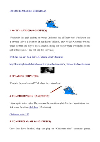 Lesson planning christmas | PDF