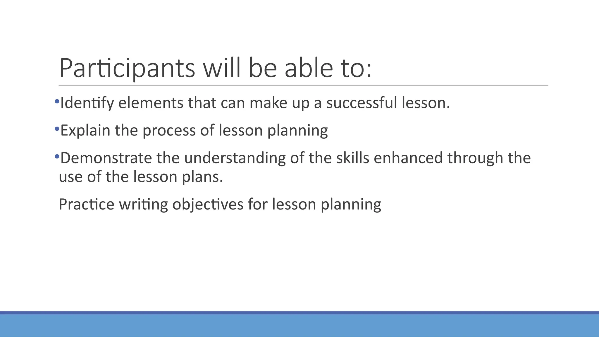 lesson planning early childhood education | PPTX