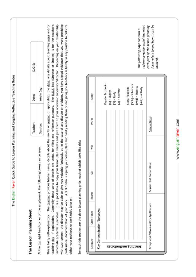 Lesson planning guide | PDF