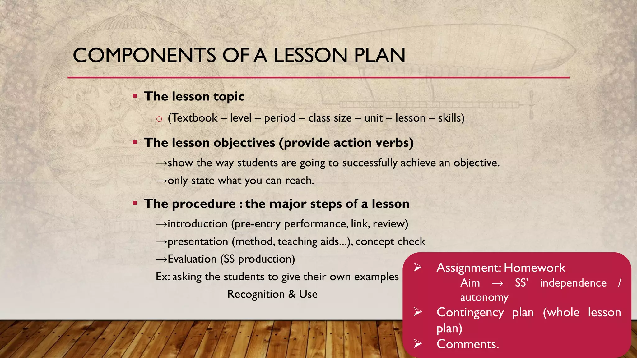 Lesson planning presentation | PPT