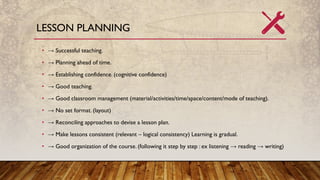 Lesson planning presentation | PPT