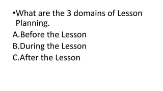 LESSON PLANNING lecture PRESENTATION.pptx | Educational Assessment ...
