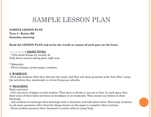 Lesson planning presentation 2011 | PPT