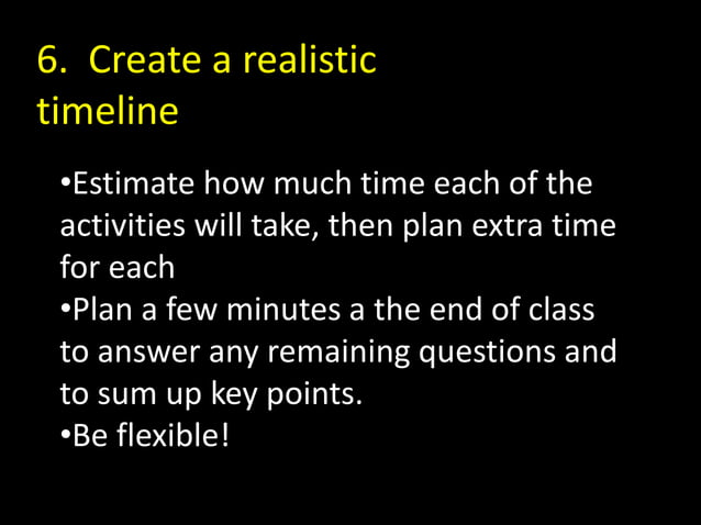 Lesson planning steps | PPTX