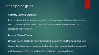 Lesson Planning using video resources.pptx