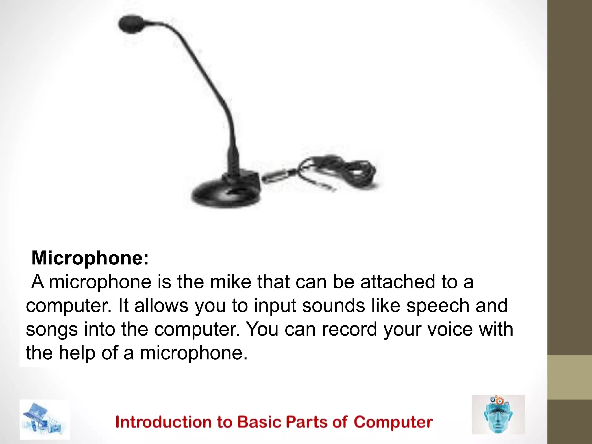 introduction to Basic parts of the computer | PPTX