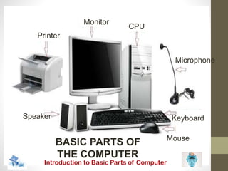 introduction to Basic parts of the computer | PPT